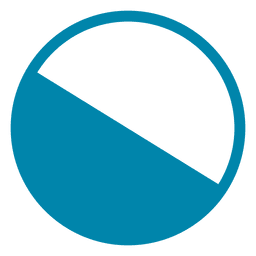 Blue Pie Chart PNG & SVG Design For T-Shirts