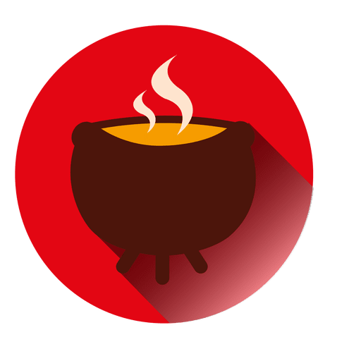 Boiling fire pot icon - Transparent PNG & SVG vector file