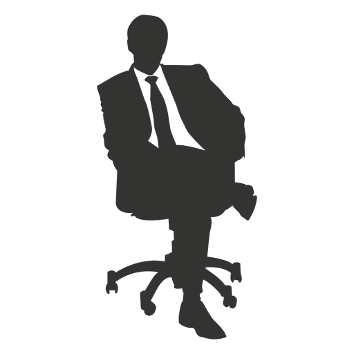 Business executive sitting 1 - Transparent PNG & SVG vector file