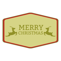 Christmas Rectangle Label PNG & SVG Design For T-Shirts