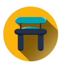 Commode Chair Round Icon PNG & SVG Design For T-Shirts