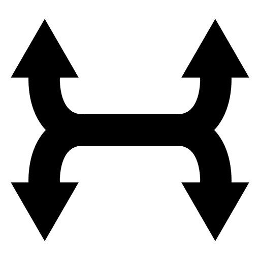 Curved multi arrows - Transparent PNG & SVG vector file