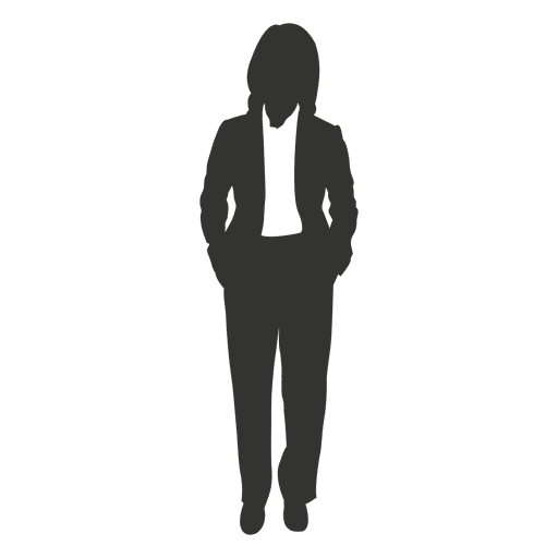 Female executive standing - Transparent PNG & SVG vector file