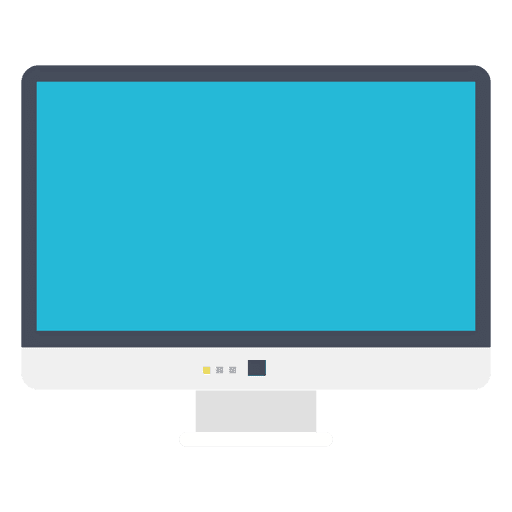 Icono de monitor plano brillante - Descargar PNG/SVG transparente