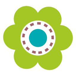 Green Flower Icon 7 PNG & SVG Design For T-Shirts