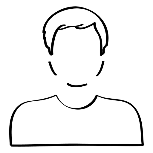 Hand drawn male avatar - Transparent PNG & SVG vector file