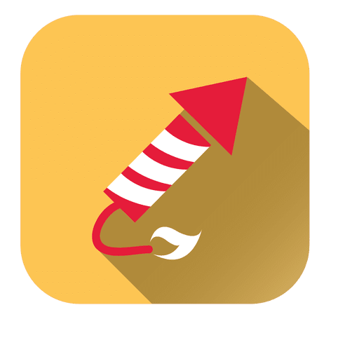 Pyrotechnic square icon - Transparent PNG & SVG vector file