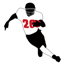 Rugby Player Running 3 Transparent PNG & SVG Vector