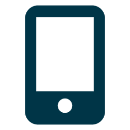 Simple Smartphone Flat Icon PNG & SVG Design For T-Shirts