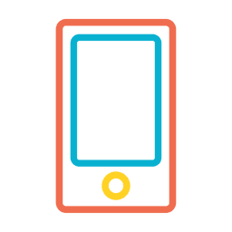 Colorful Smartphone Icon Transparent PNG & SVG Vector