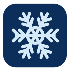 Snowflake Square Icon PNG & SVG Design For T-Shirts