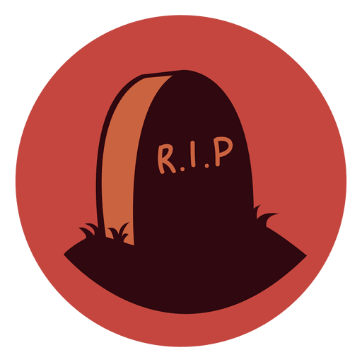 Tombstone rip circle icon - Transparent PNG & SVG vector file