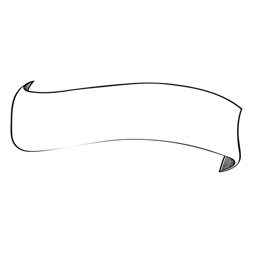 Wavy ribbon doodle - Transparent PNG & SVG vector file