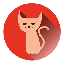 Witch Cat Round Icon PNG & SVG Design For T-Shirts