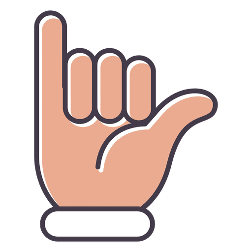 Surfs Up Hand Gesture - Transparent PNG & SVG vector file