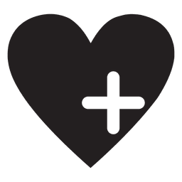 Heart Logo With A Plus Sign PNG & SVG Design For T-Shirts