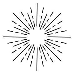 Diseño PNG Y SVG De Rayos De Sol Alineados Abstractos Para Camisetas