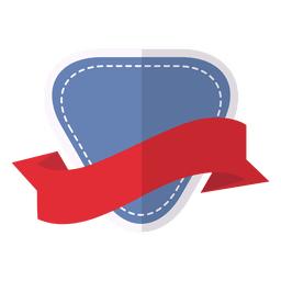 Badge Label With Red Ribbon PNG & SVG Design For T-Shirts