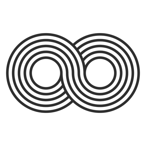 Striped infinity logo - Transparent PNG & SVG vector file