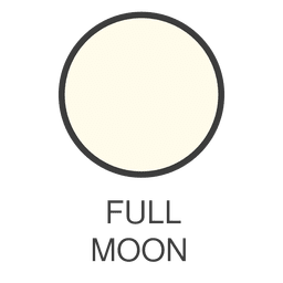 Design PNG E SVG De Ícone De Lua Cheia Para Camisetas