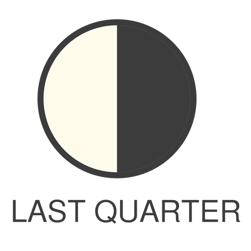 Moon last quarter icon - Transparent PNG & SVG vector file