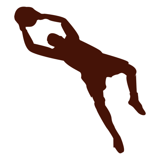 Football goalkeeper catching jump - Transparent PNG & SVG vector file