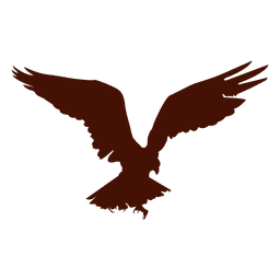 Bird Of Prey Attacking Silhouette Transparent PNG & SVG Vector