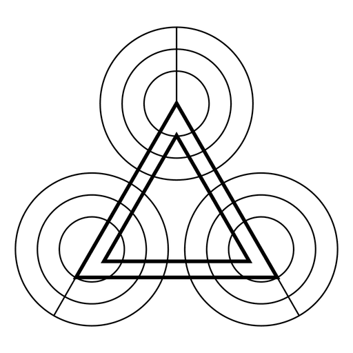 Triangles and circles geometry shape - Transparent PNG & SVG vector file