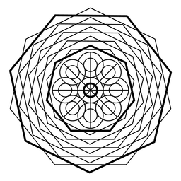 Hexagonal Sacred Geometry Transparent PNG & SVG Vector