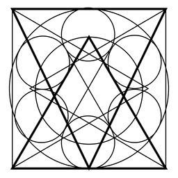 Complex circle sacred geometry - Vector download