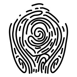 Fingerprint Lines Design PNG & SVG Design For T-Shirts