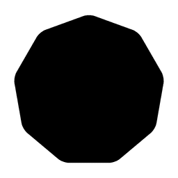 Design PNG E SVG De Forma Nonagon Para Camisetas