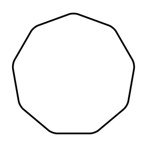 Esquema de forma octogonal - Descargar PNG/SVG transparente