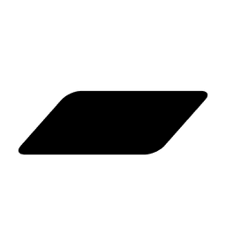 Parallelogram shape stroke - Transparent PNG & SVG vector file