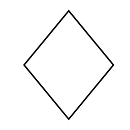 Diseño PNG Y SVG De Icono De Forma De Rombo Para Camisetas