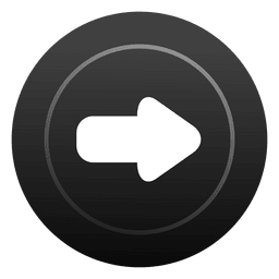 Black Arrow Round Button PNG & SVG Design For T-Shirts