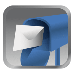 Blue Message Box Icon PNG & SVG Design For T-Shirts
