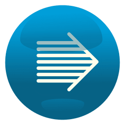 Blue Round Arrow Button PNG & SVG Design For T-Shirts