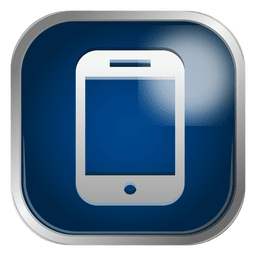Blue Smartphone Icon PNG & SVG Design For T-Shirts