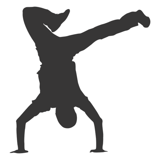 Breakdance Silhouette - Transparenter PNG und SVG-Vektor