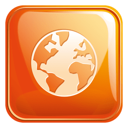 Globe Square Icon 3 PNG & SVG Design For T-Shirts