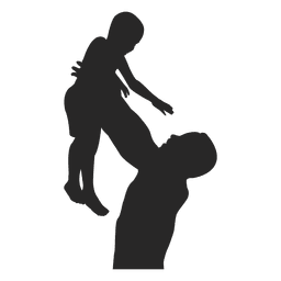 Man Raising Child PNG & SVG Design For T-Shirts