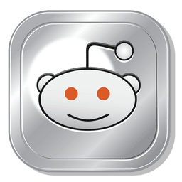 Diseño PNG Y SVG De Botón Metálico Reddit Para Camisetas