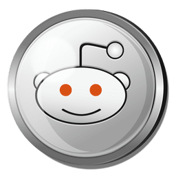 Diseño PNG Y SVG De Botón De Metal Redondo Reddit Para Camisetas