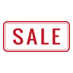 Sale Red Rounded Rectangle PNG & SVG Design For T-Shirts