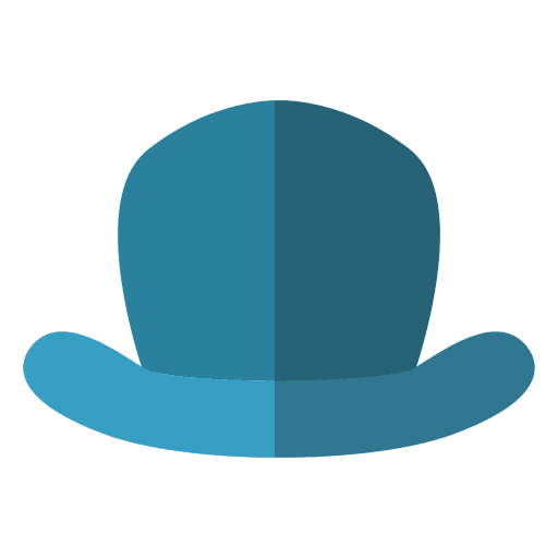 Flat blue hat - Transparent PNG & SVG vector file