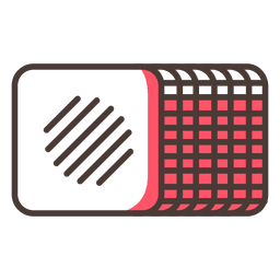 Ham Stroke Icon With Shadow PNG & SVG Design For T-Shirts