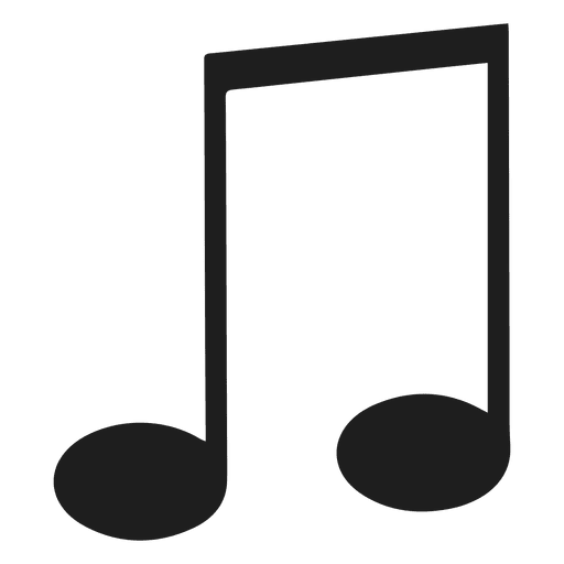 Achtelnote Musik - Transparenter PNG und SVG-Vektor