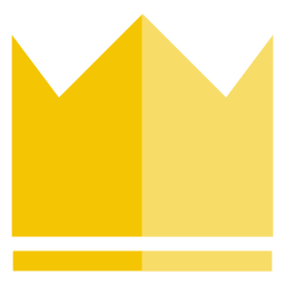 Three point crown thin icon - Transparent PNG & SVG vector file