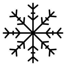 Snowflake Line Arrows PNG & SVG Design For T-Shirts